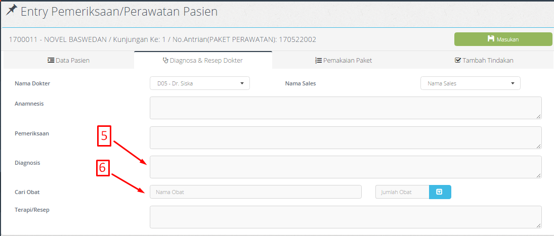 Proses Input Pemeriksaan Perawatan Dental | Tutorial